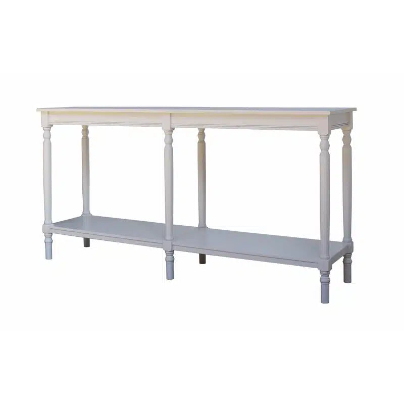 Cyrus Console – Pearl White Pine & MDF Flat Pack Console Table – Te ...