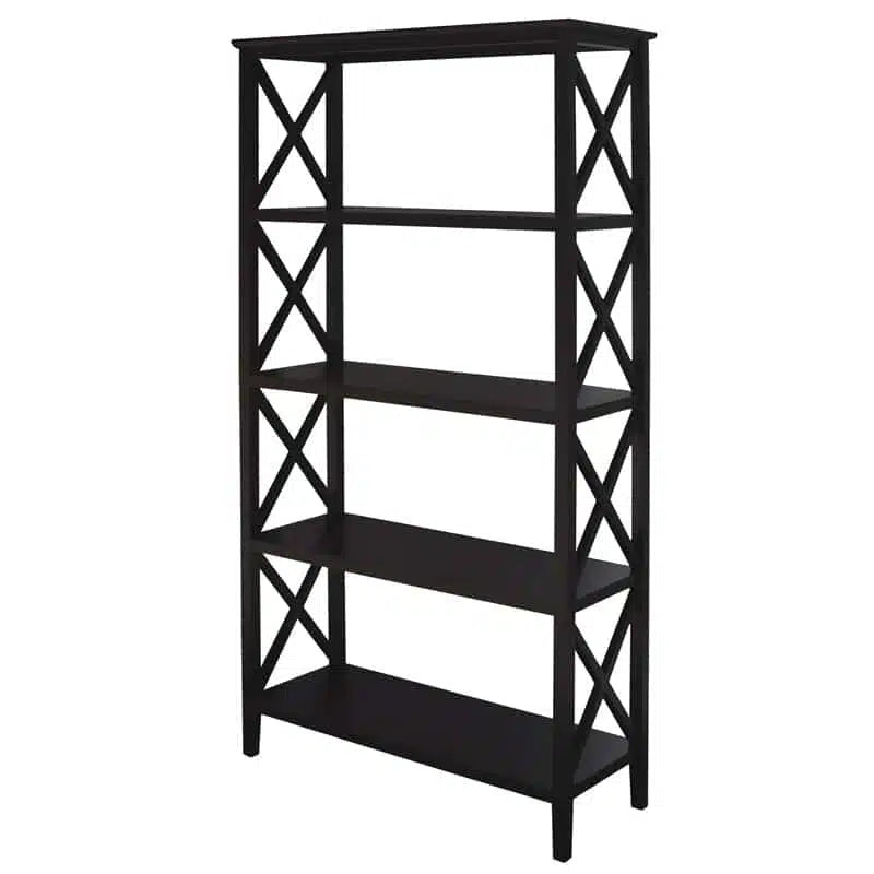 Cyrus Bookcase – Charcoal Pine & MDF Flat Pack | Te Puke Furniture