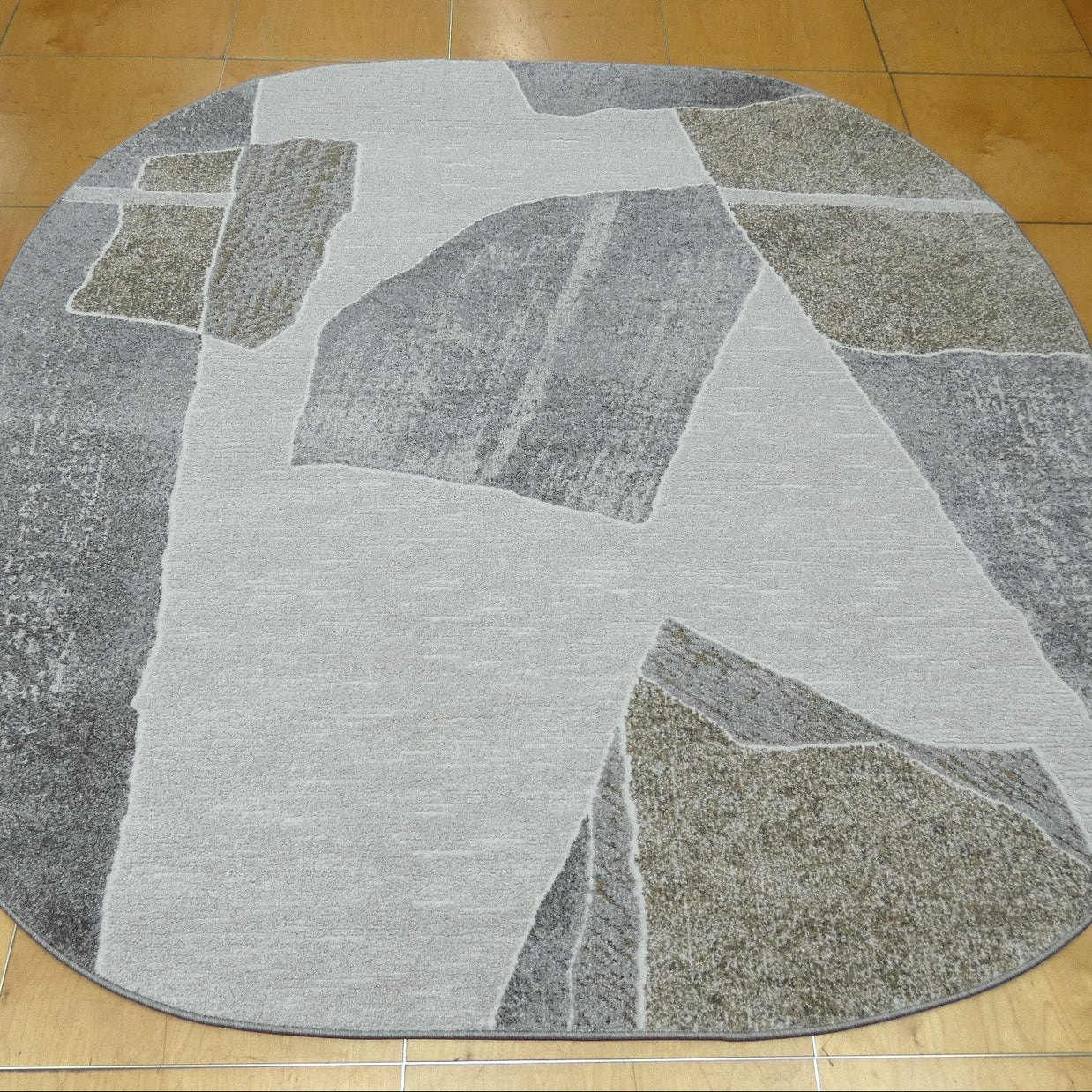 Modern High-Low Texture Rug 2.0 x 2.0m | Belgian Made Contemporary Rug ...