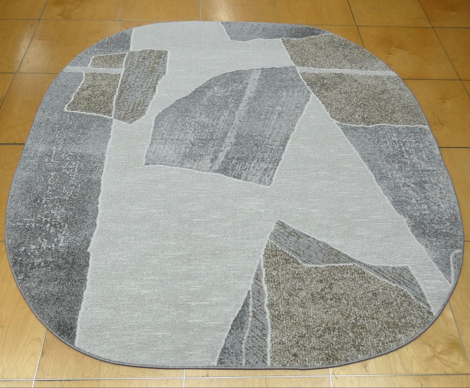Modern High-Low Texture Rug 2.0 x 2.0m | Belgian Made Contemporary Rug ...